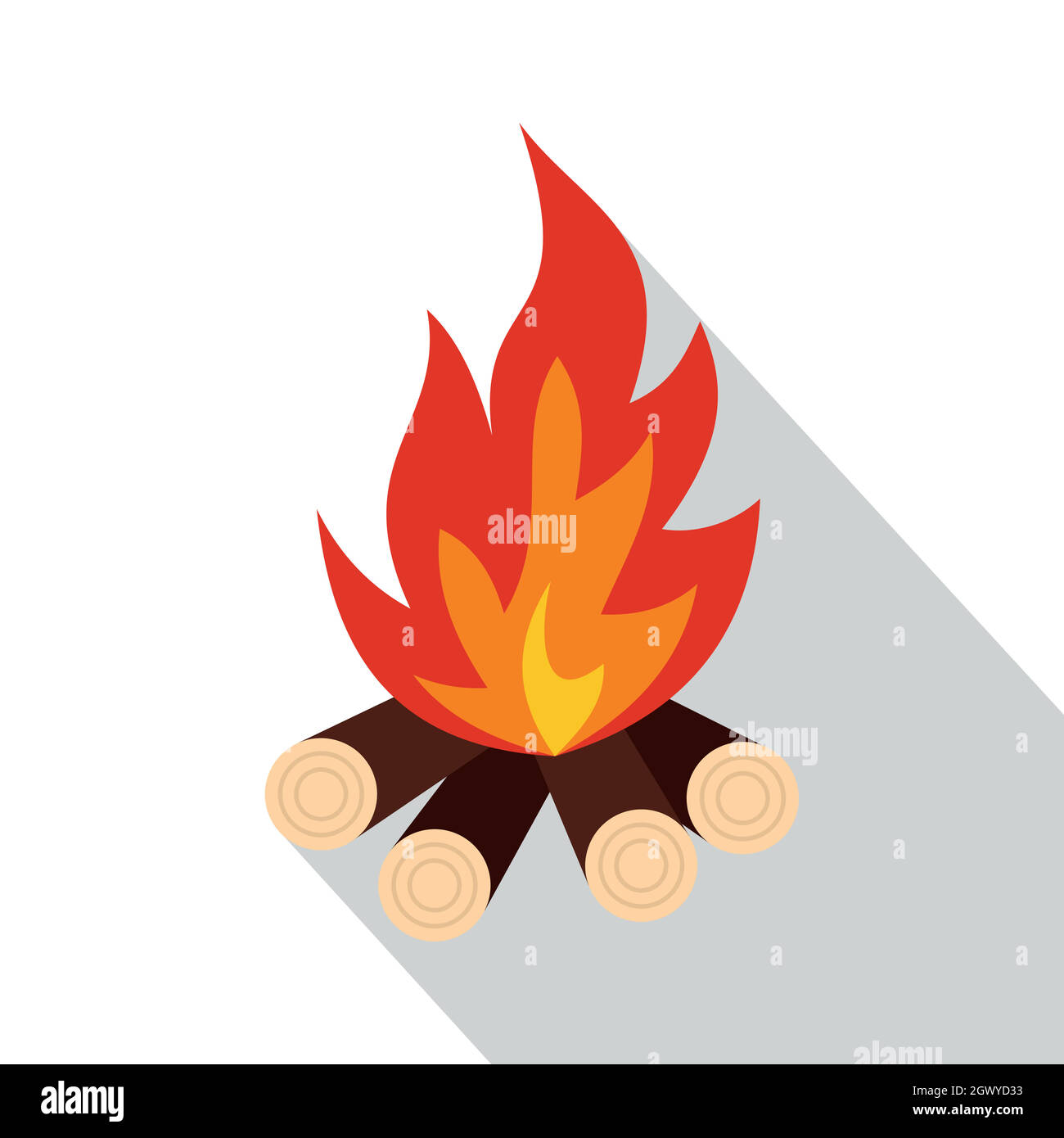Orange bonfire Stock Vector Images - Alamy