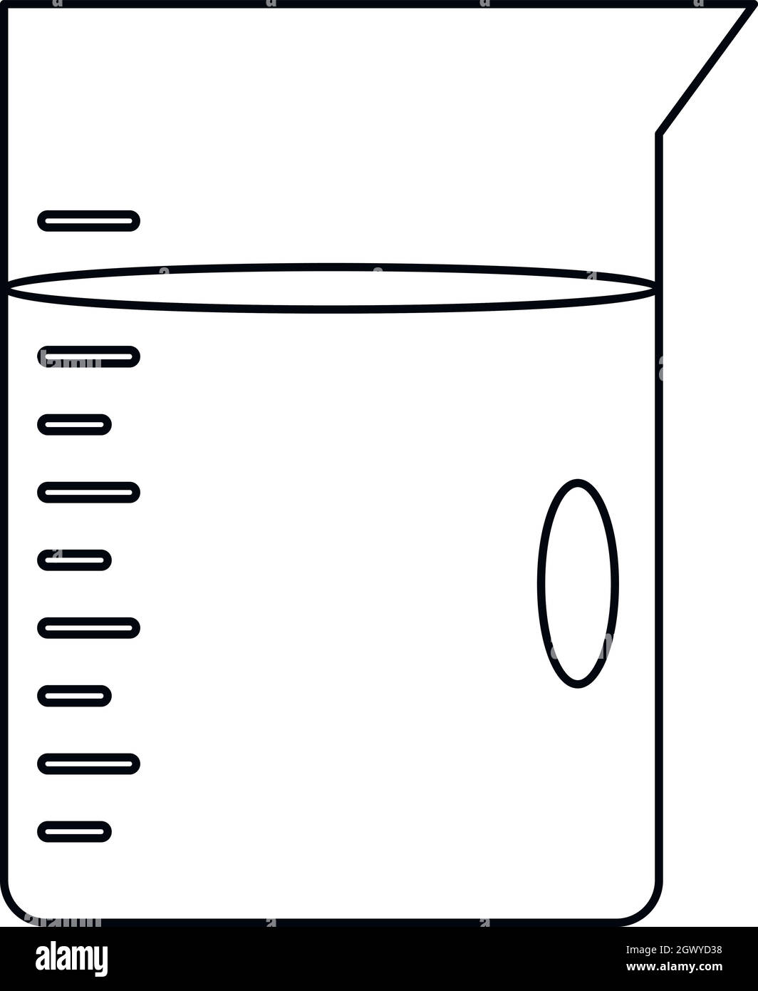 Liquid jar glass container Stock Vector Images - Alamy