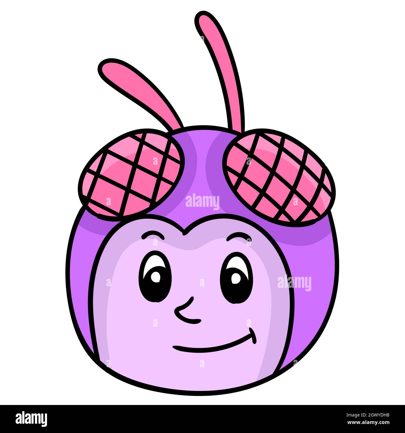 the head of the fly with a smiling face Stock Vector Image & Art - Alamy