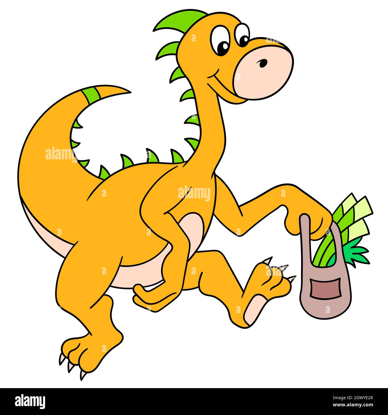 Dinosaur walk Stock Vector Images - Alamy