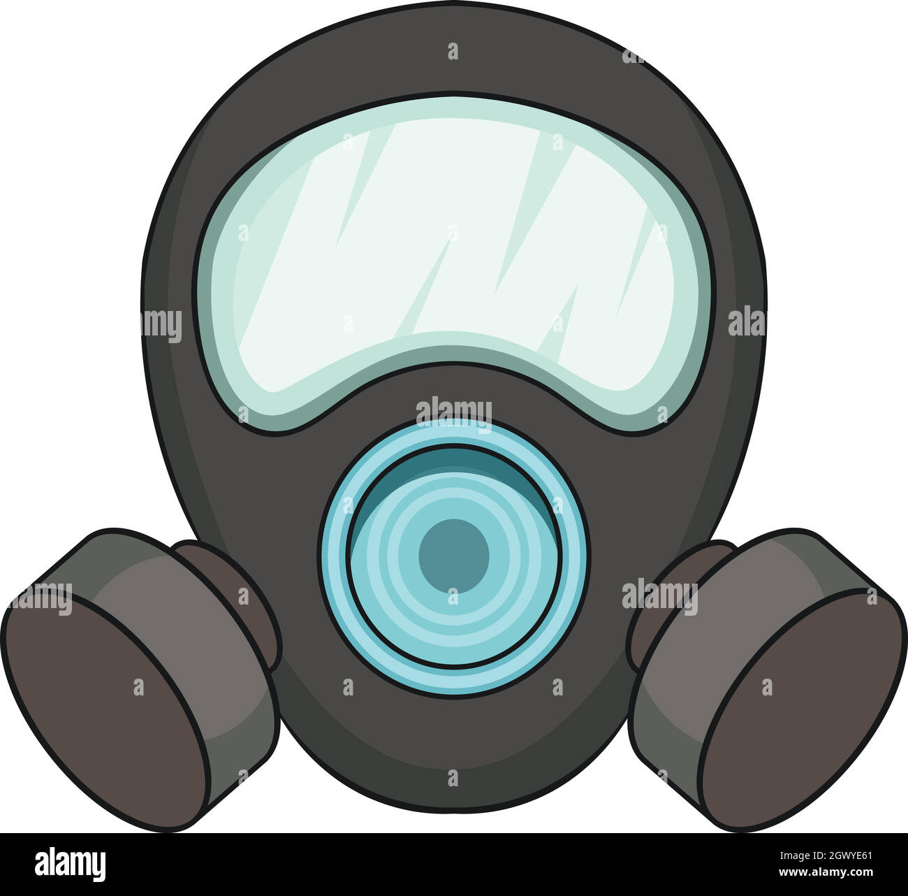 Gas Mask Cartoon