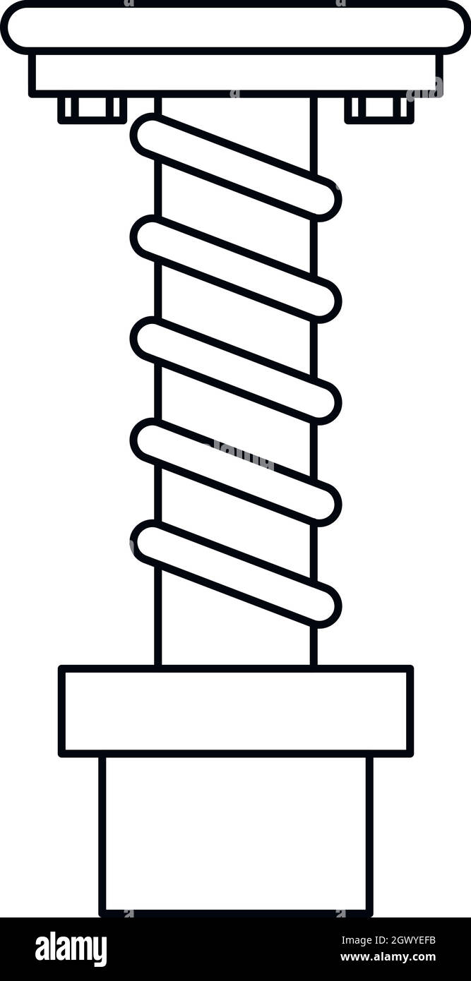 Spiral tool icon, outline style Stock Vector Image & Art - Alamy