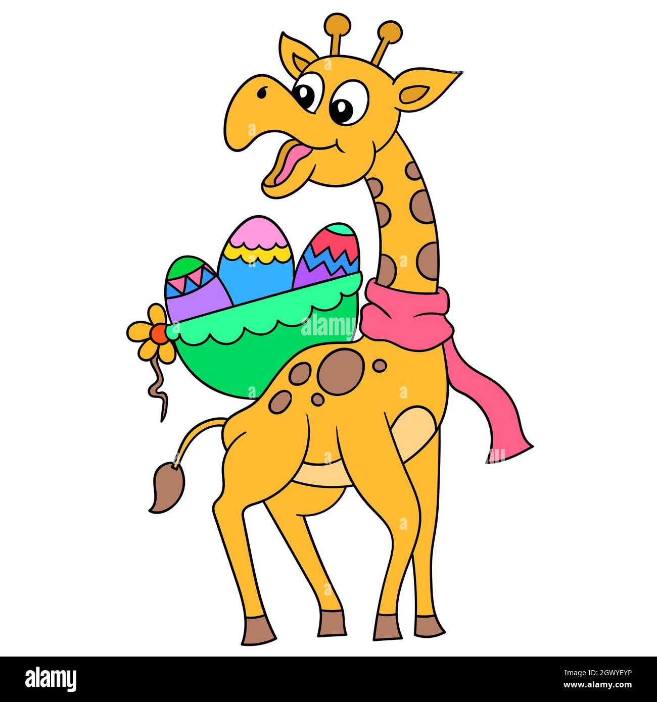 Cartoon head of a giraffe hi-res stock photography and images - Alamy