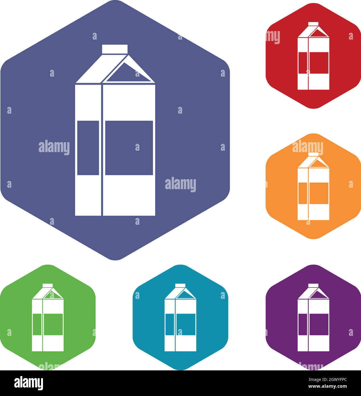 Milk icons set Stock Vector Image & Art - Alamy