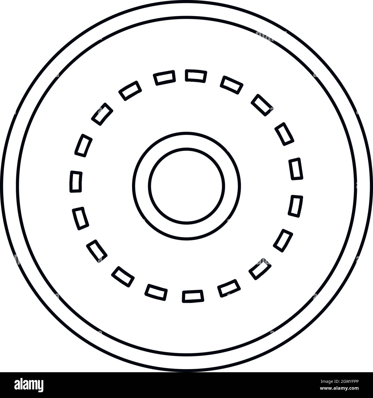 Circle road icon, outline style Stock Vector Image & Art - Alamy