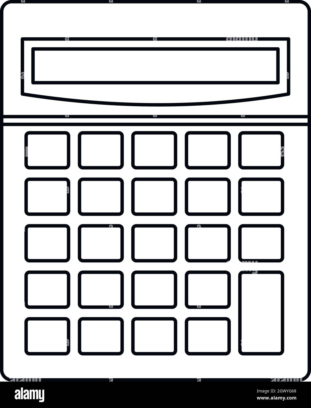 Calculator calculate math Stock Vector Images - Alamy