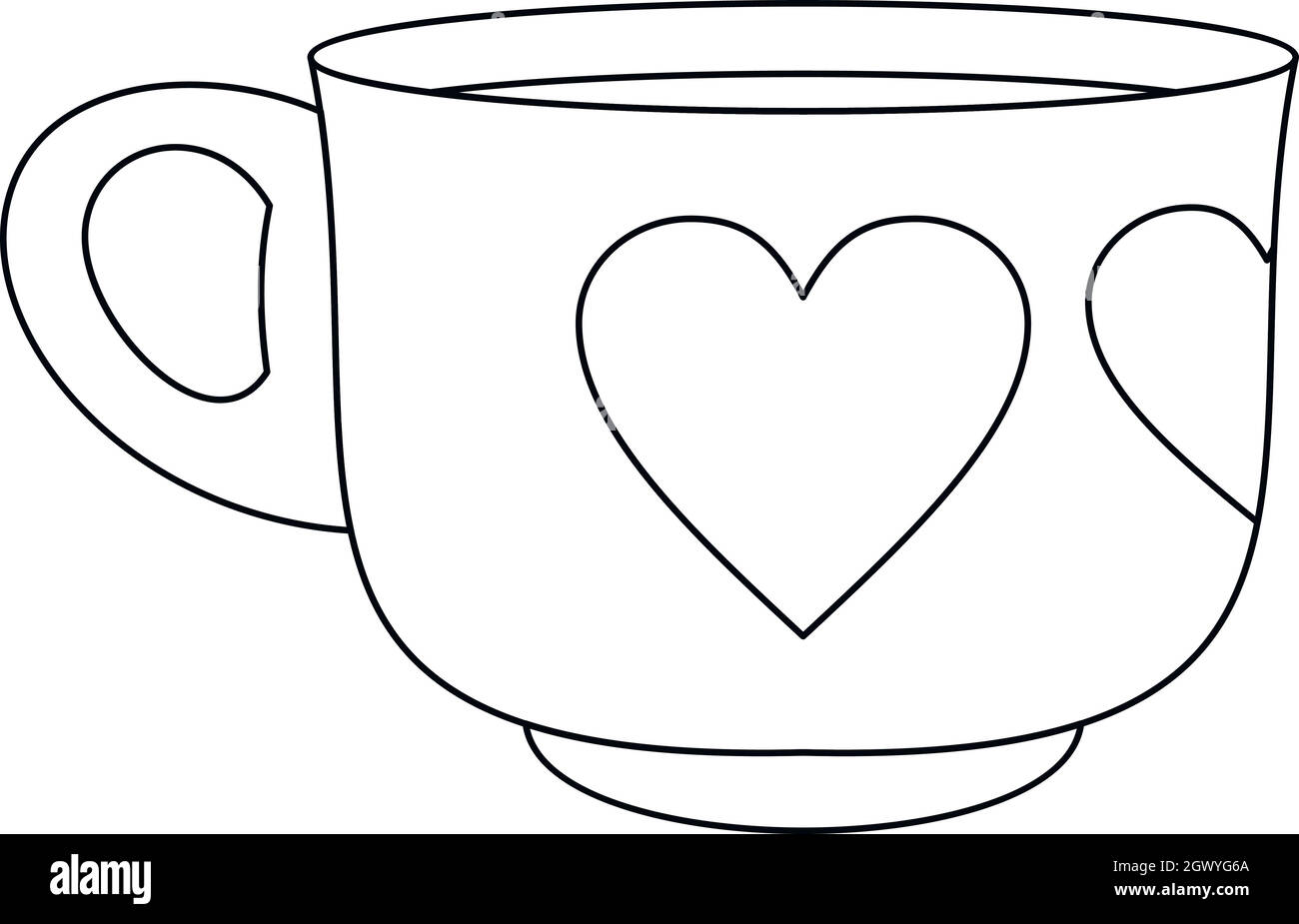 Cup icon, outline style Stock Vector Image & Art - Alamy