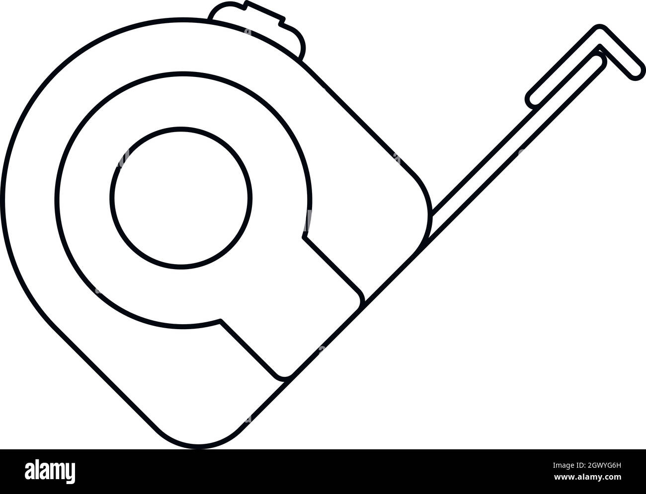 Tape measure icon, outline style Stock Vector Image & Art - Alamy