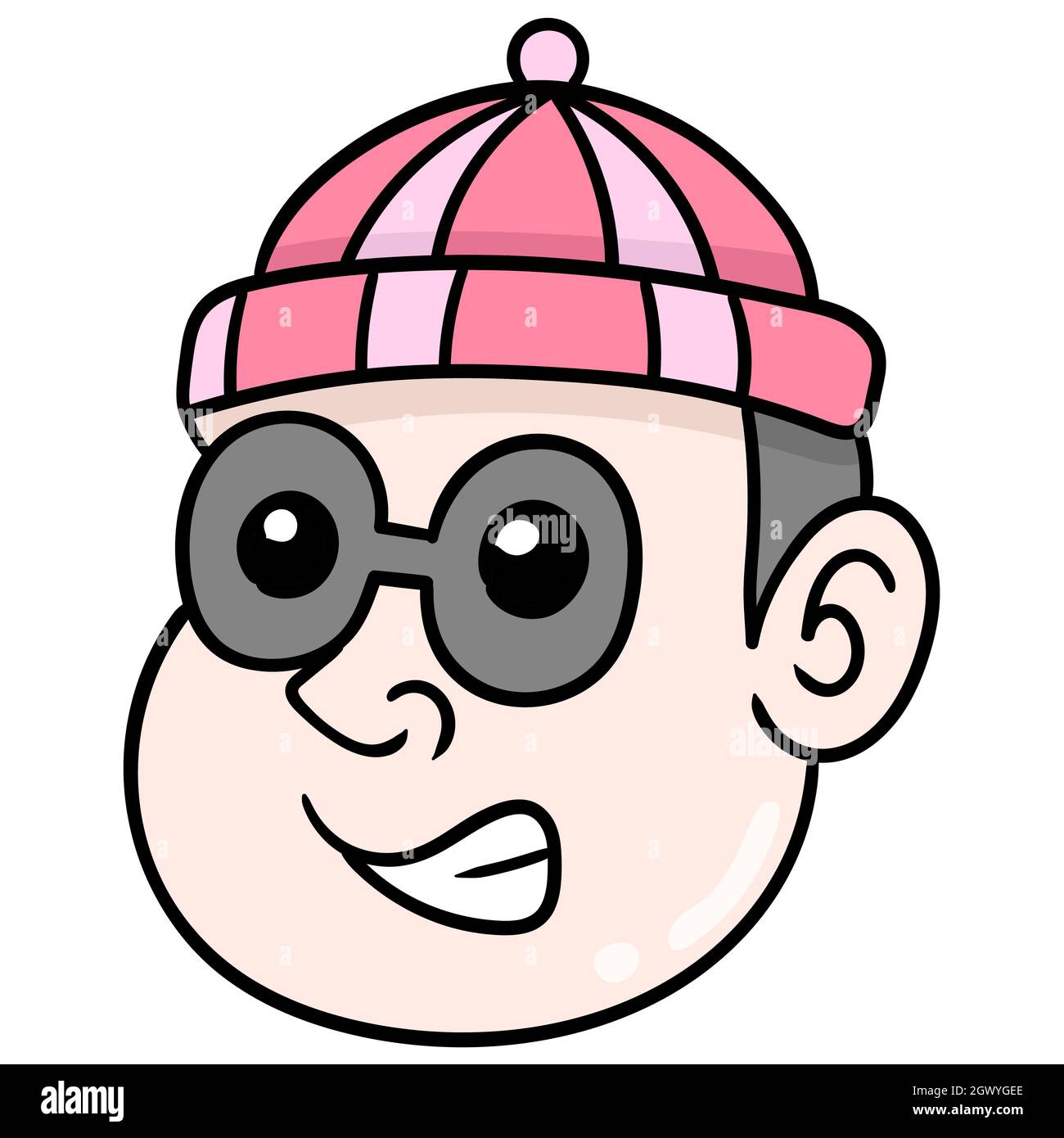 evil faced male thief head logo Stock Vector Image & Art - Alamy