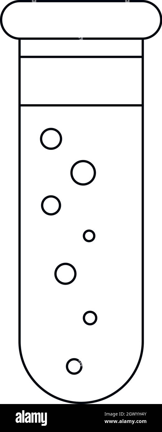 Blood test icon, outline style Stock Vector Image & Art - Alamy