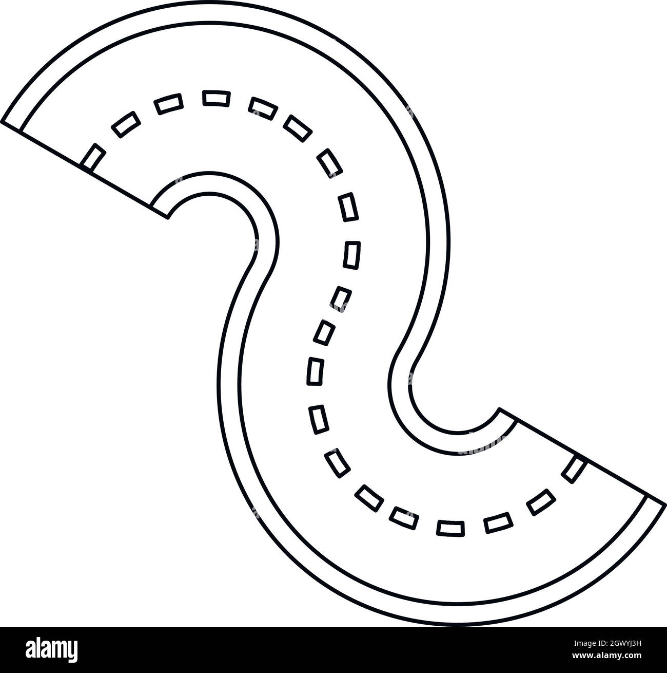 Road element icon, outline style Stock Vector Image & Art - Alamy