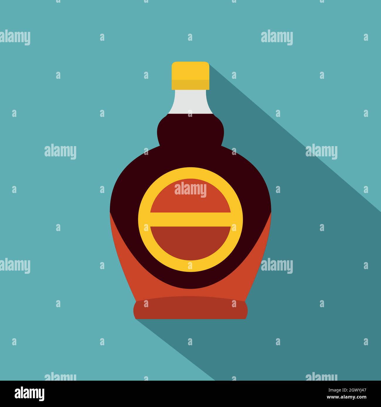 Canadian breakfast pancake maple Stock Vector Images - Alamy