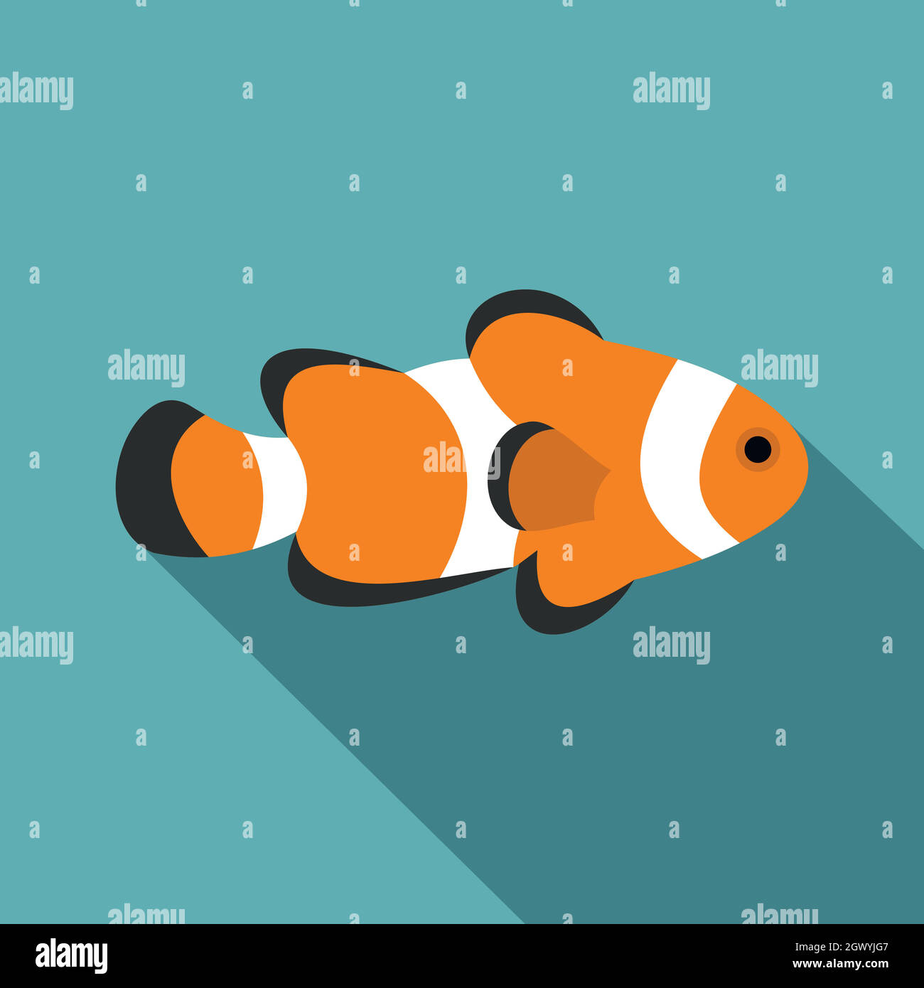 Cute clown fish icon hi-res stock photography and images - Alamy
