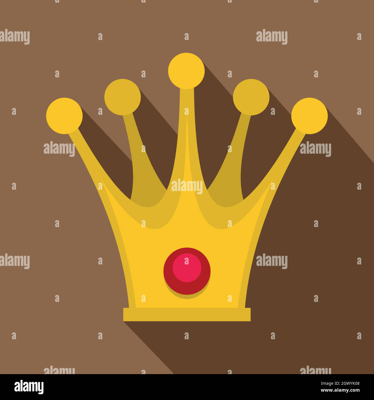 Flat Crown Logo High Resolution Stock Photography and Images - Alamy