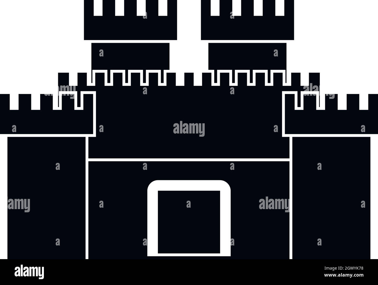 Ancient fortress icon, simple style Stock Vector Image & Art - Alamy