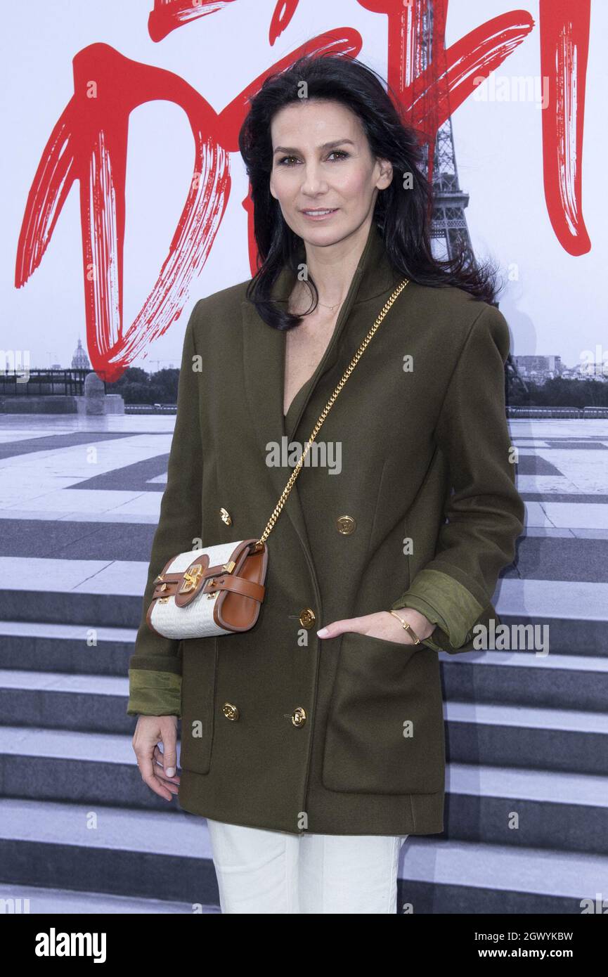 Marie Drucker attending the L'Oreal show as part of Paris Fashion Week ...