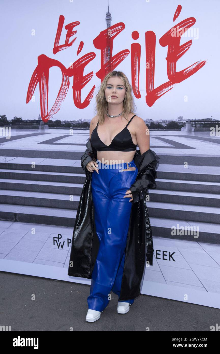Romy attending the L'Oreal show as part of Paris Fashion Week ...