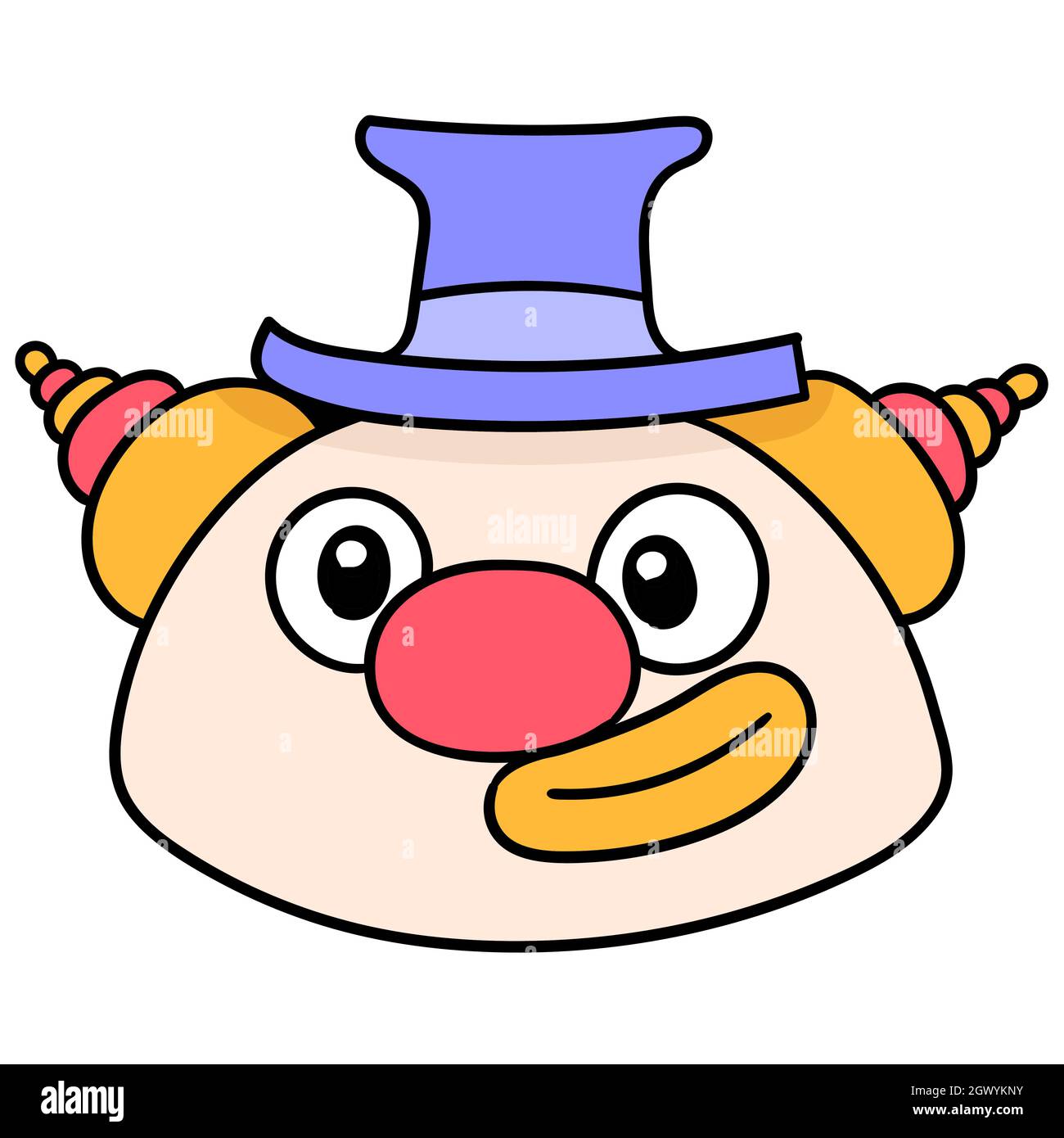 funny clown head laugh entertaining Stock Vector Image & Art - Alamy