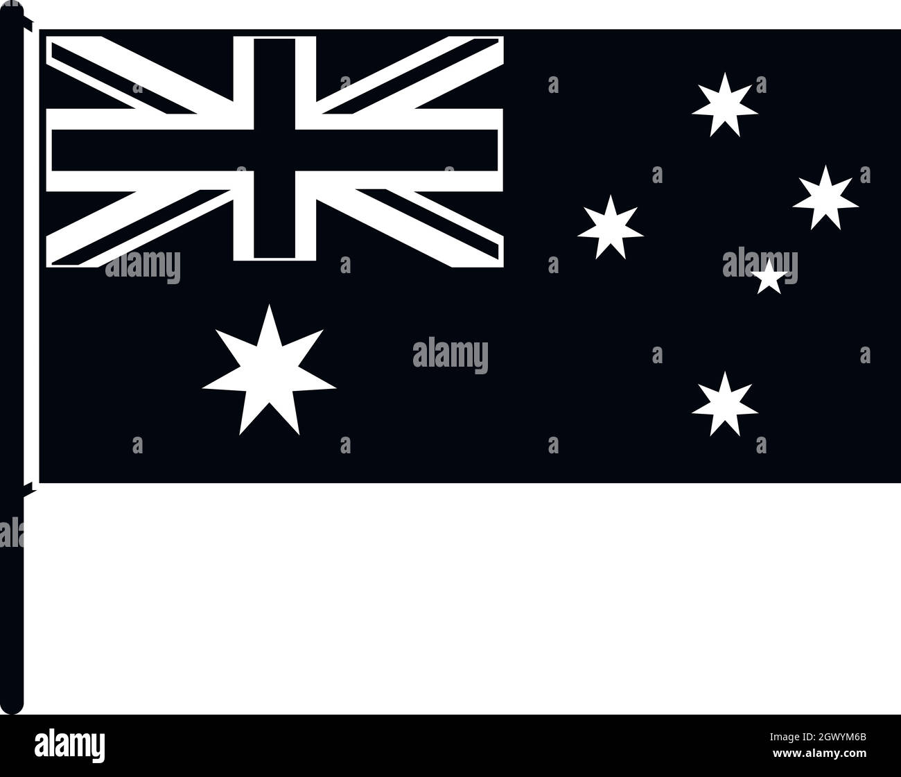 Australian flag icon, simple style Stock Vector Image & Art - Alamy