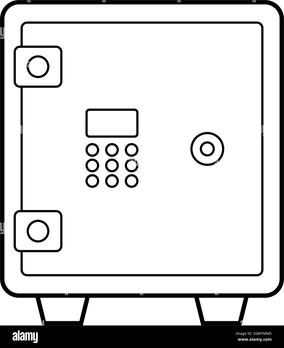 Bank With Closed Sign Stock Vector Images - Alamy