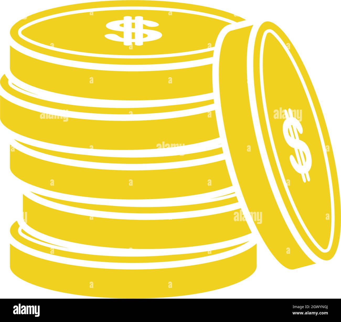 Coin stack money bag hi-res stock photography and images - Alamy