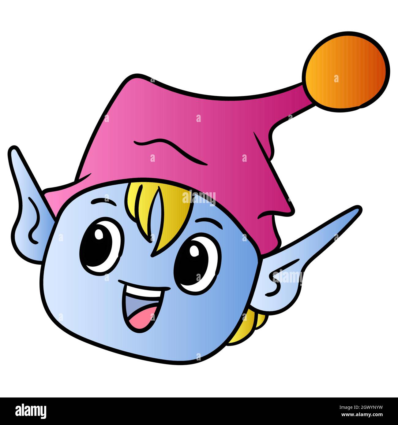 smile dwarf smiling face Stock Vector Image & Art - Alamy