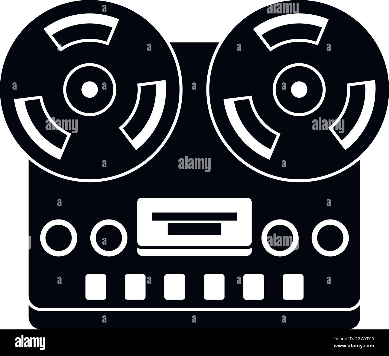 Retro tape recorder icon, simple style Stock Vector Image & Art - Alamy