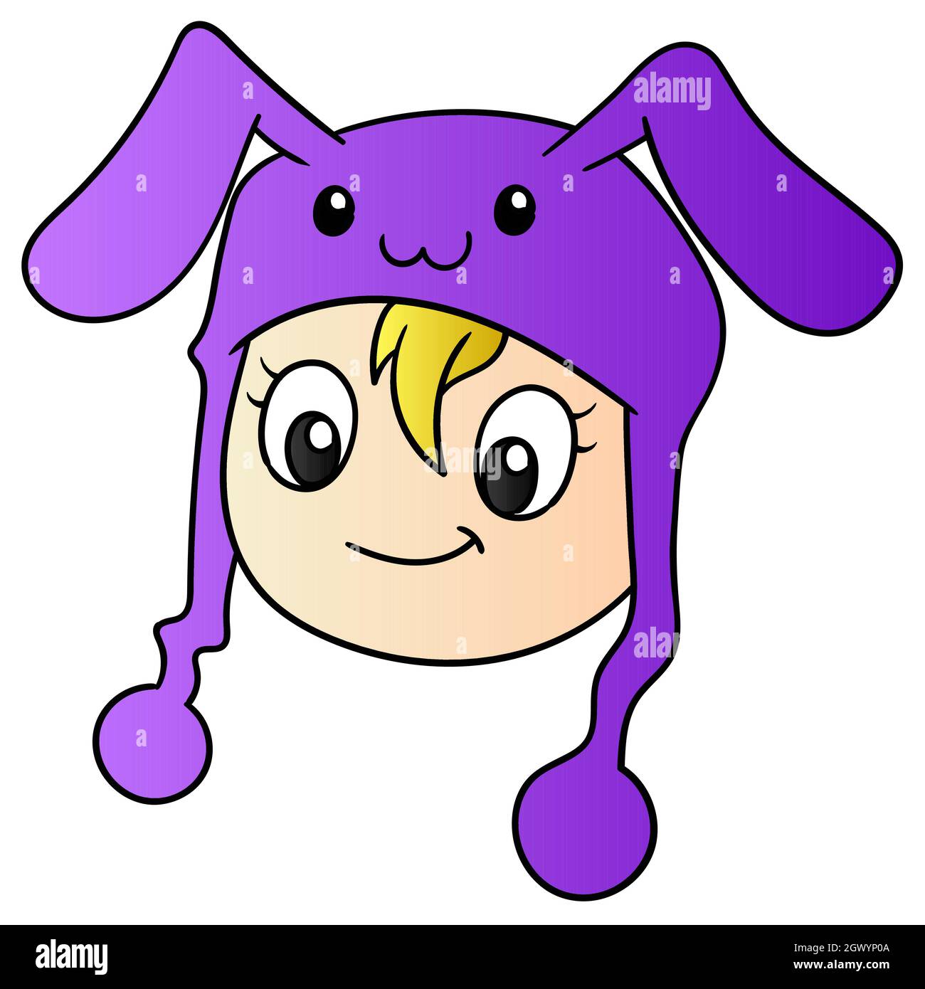 Rabbit wearing hat Stock Vector Images - Alamy