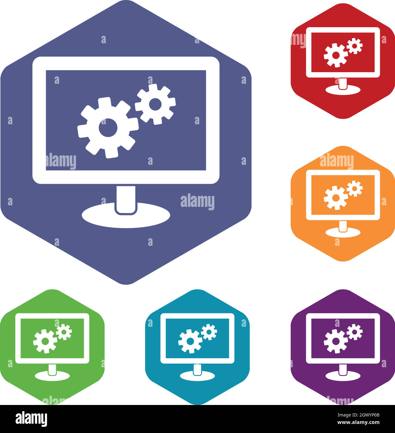 Monitor Parameters Stock Vector Images - Alamy
