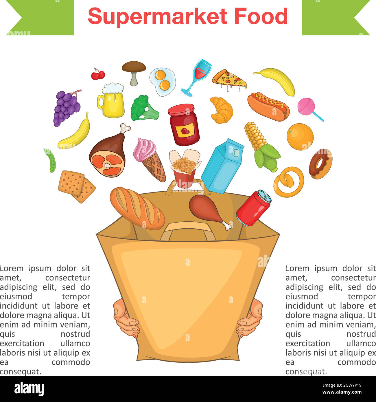 Biscuits supermarket Stock Vector Images - Alamy