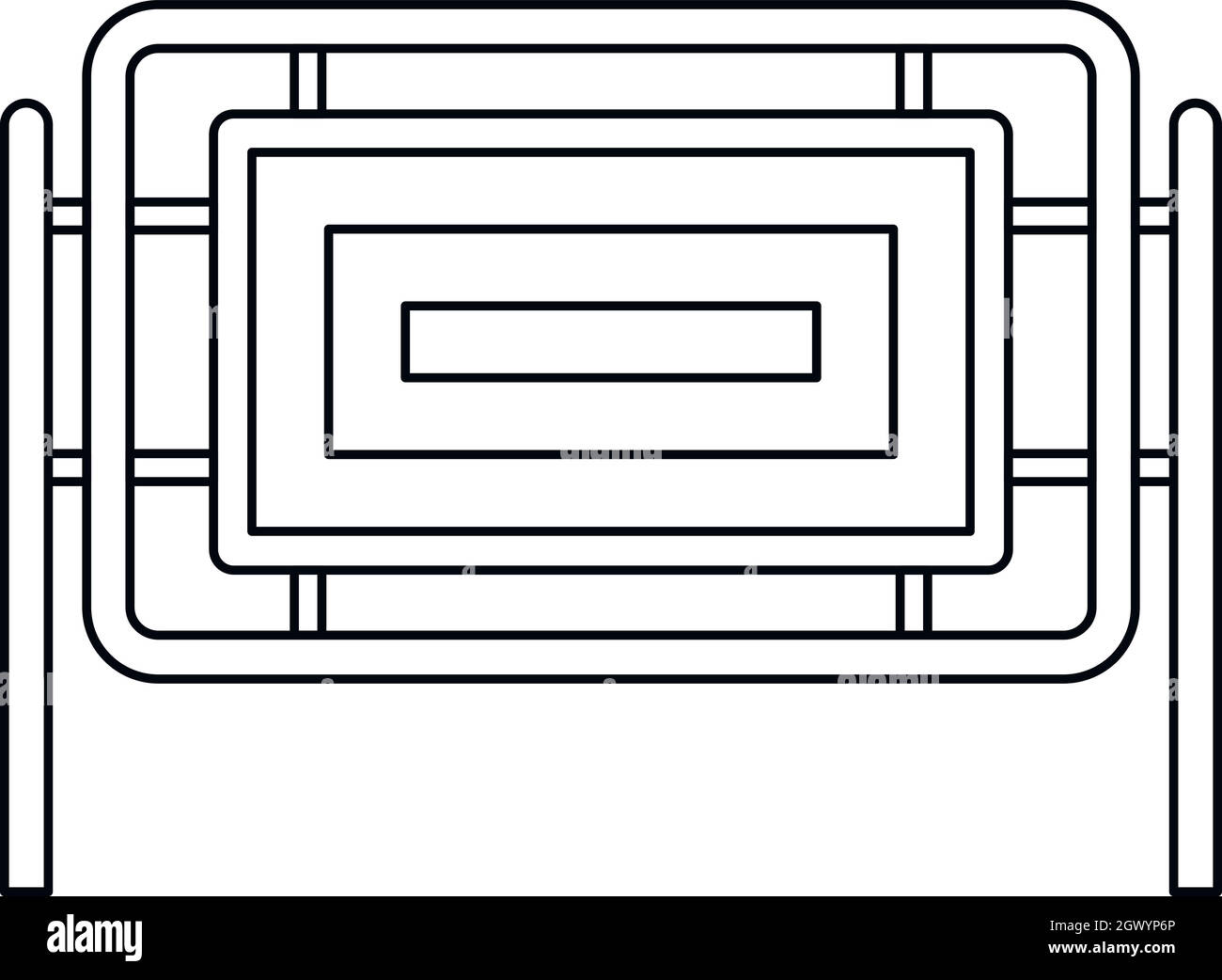 Metal black square frame Stock Vector Images - Alamy