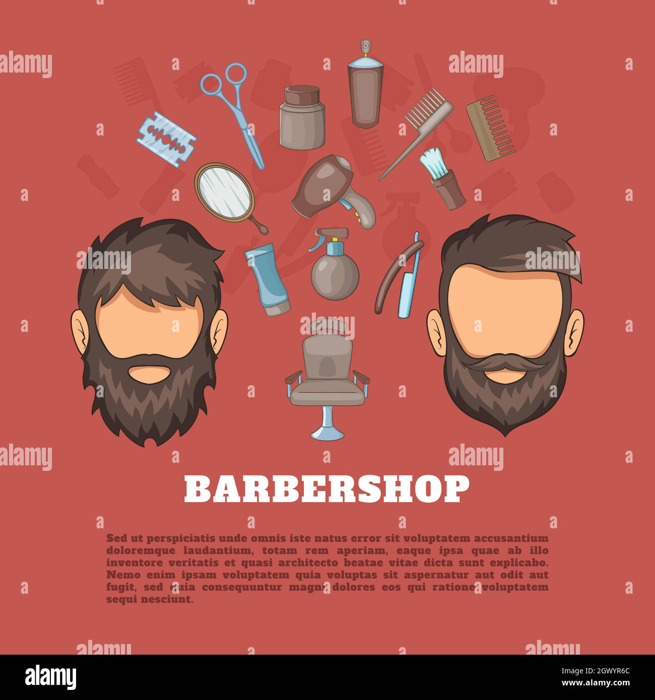 Comb hair brush concept Stock Vector Images - Alamy