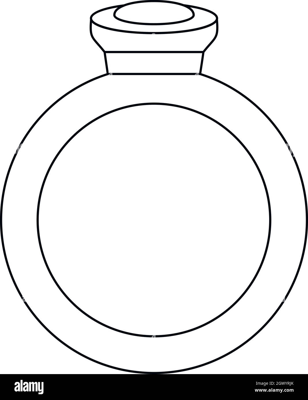 Ring icon, outline style Stock Vector Image & Art - Alamy