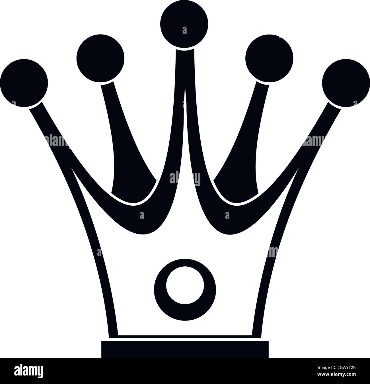 Crown icon, simple style Stock Vector Image & Art - Alamy