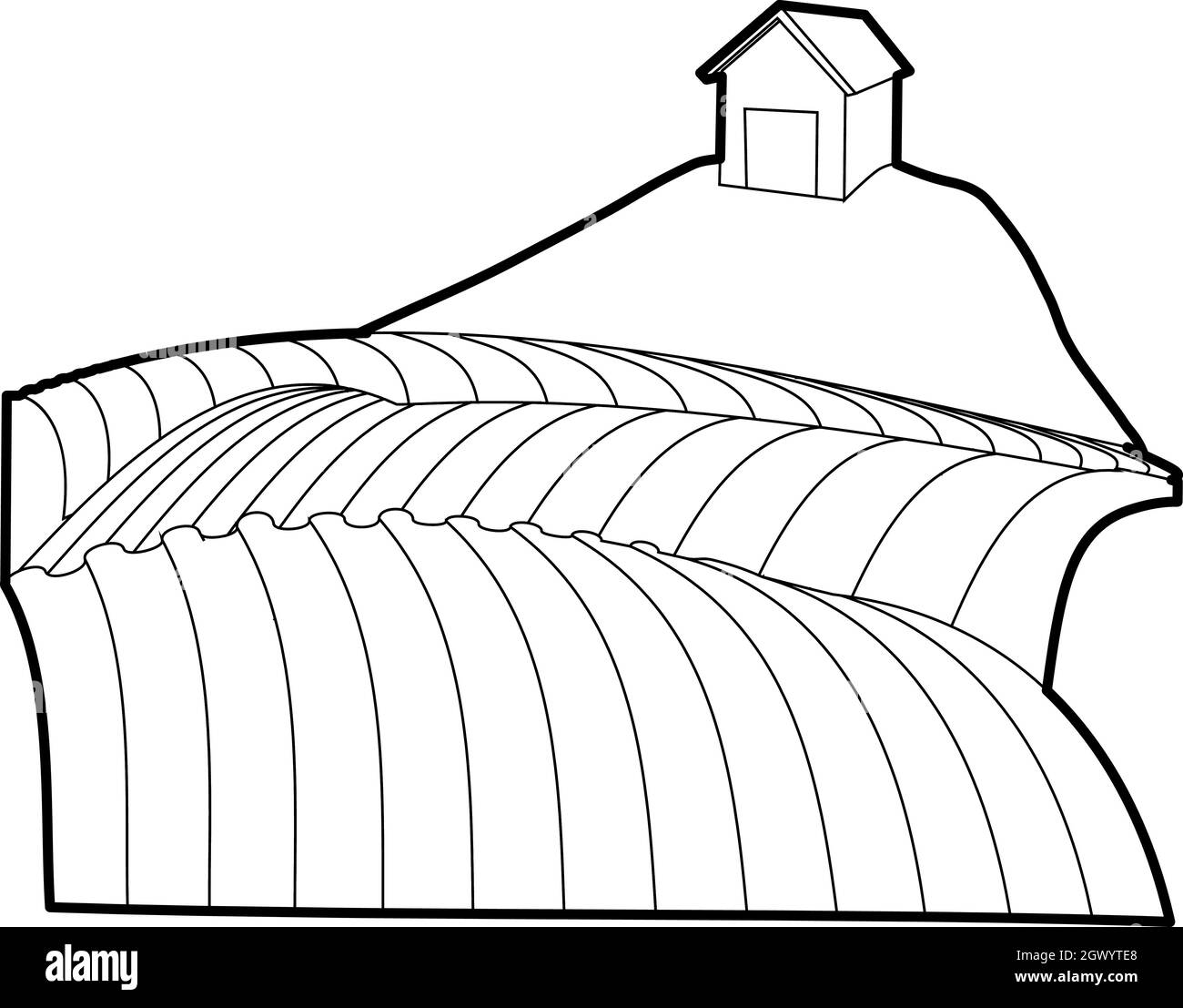 Field outline hi-res stock photography and images - Alamy