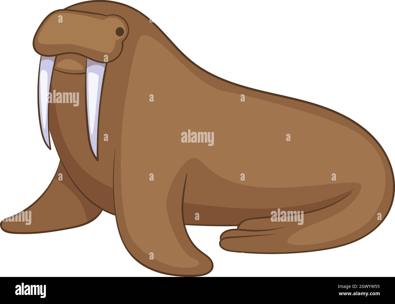Walrus cartoon hi-res stock photography and images - Alamy
