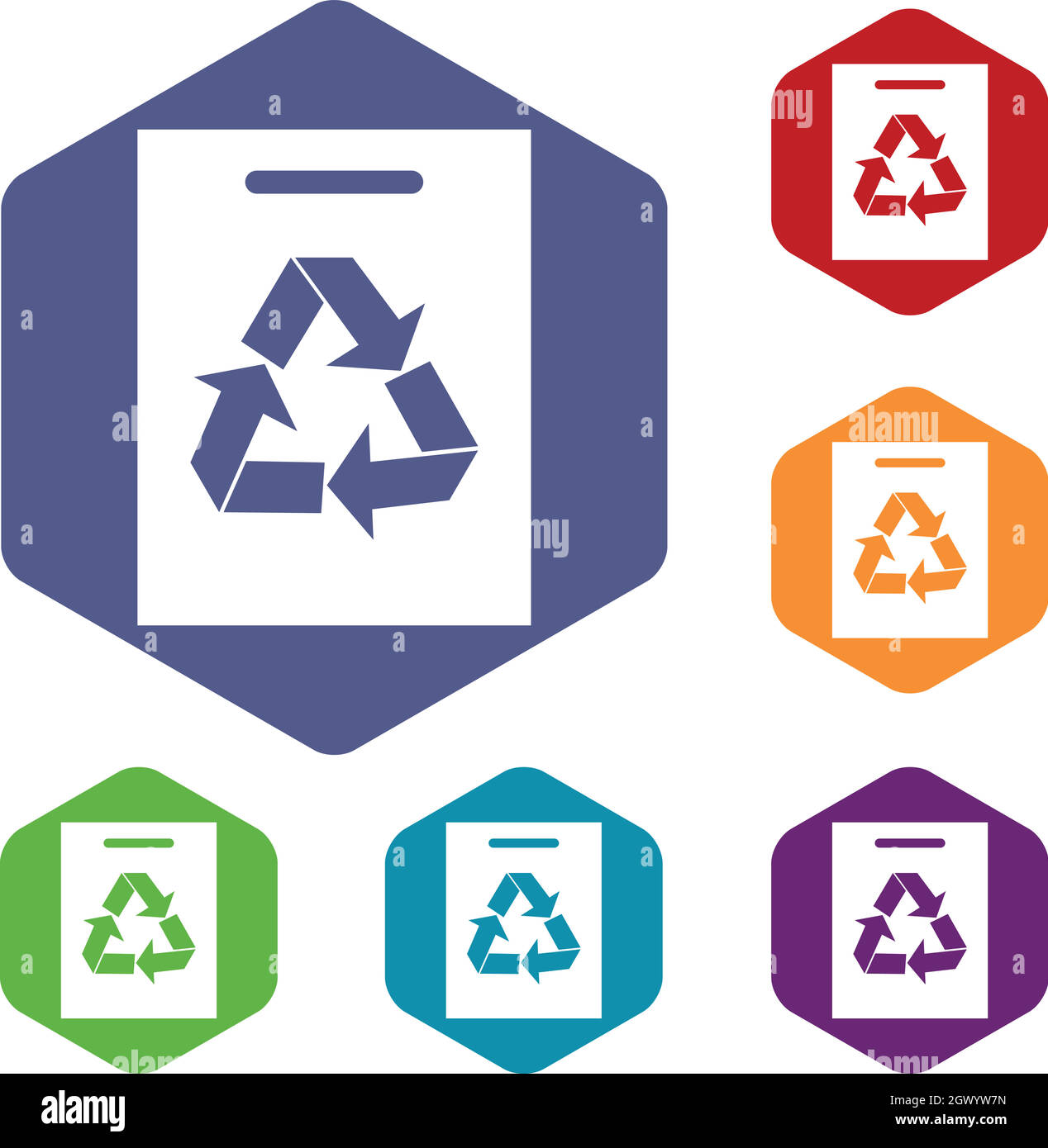 Recycling icons set Stock Vector Image & Art - Alamy