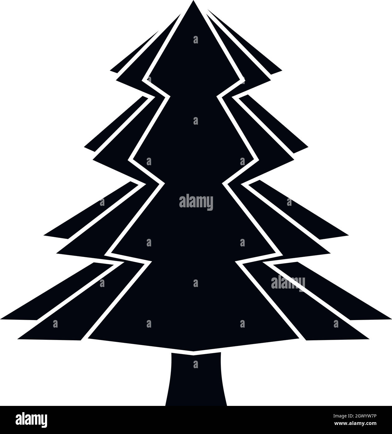 Mountain fir tree Stock Vector Images - Alamy