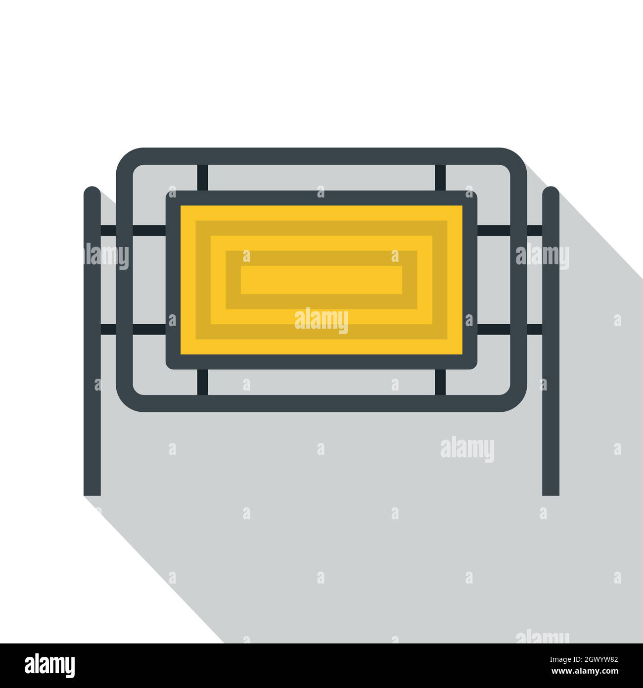Square fence icon, flat style Stock Vector Image & Art - Alamy