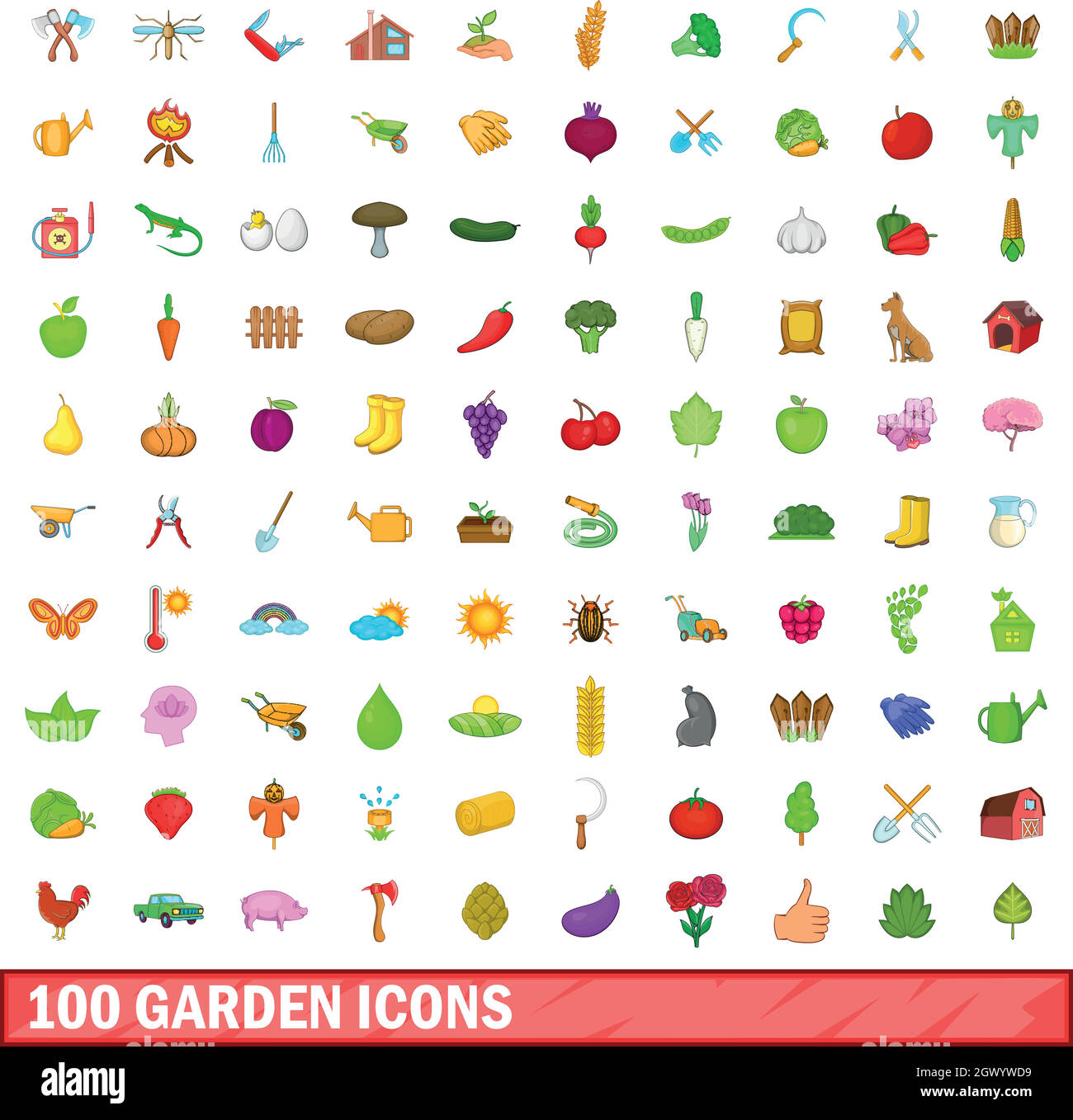 Cartoon lawn tractor hi-res stock photography and images - Alamy