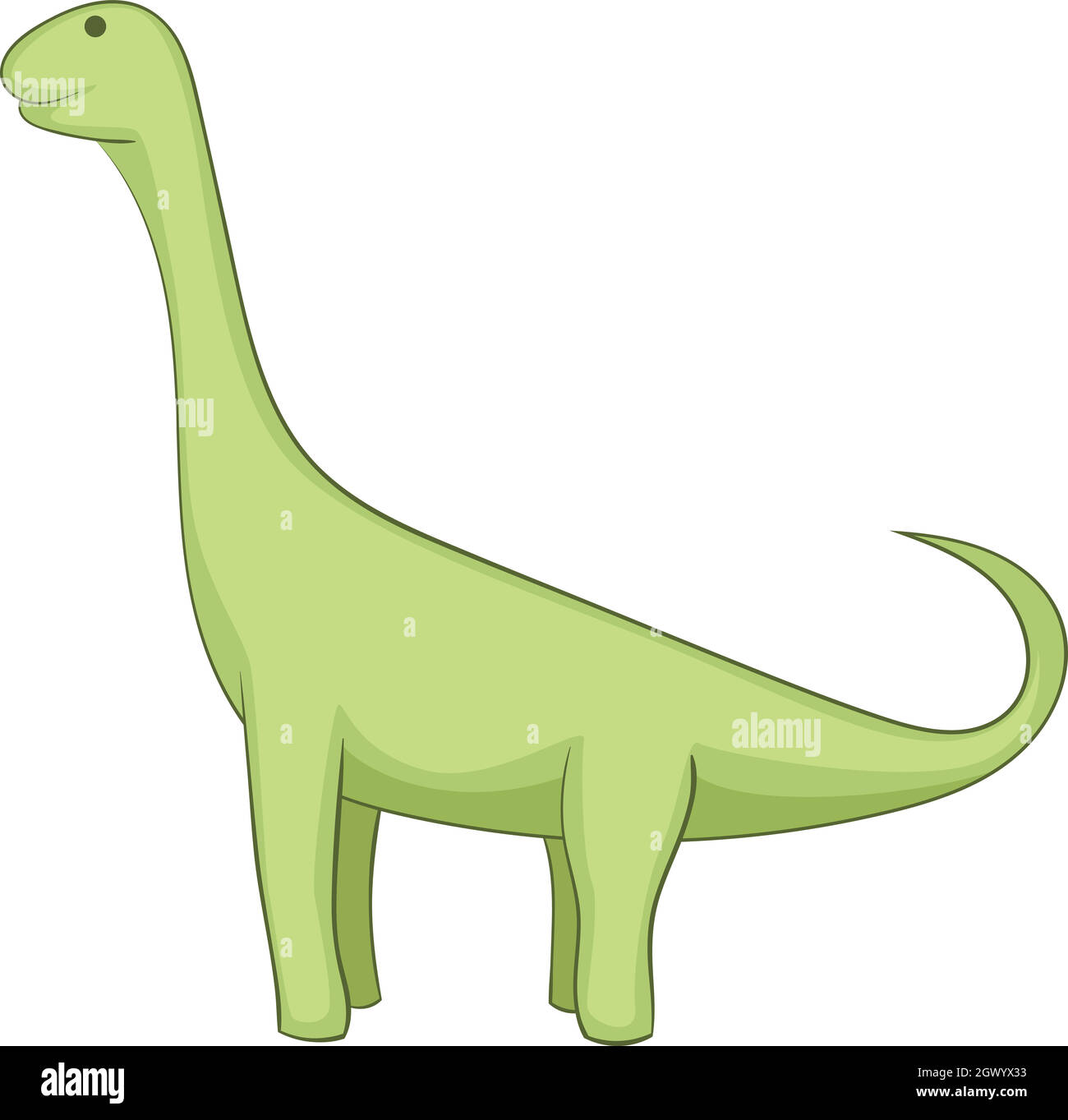 Brachiosaurus icon, cartoon style Stock Vector Image & Art - Alamy