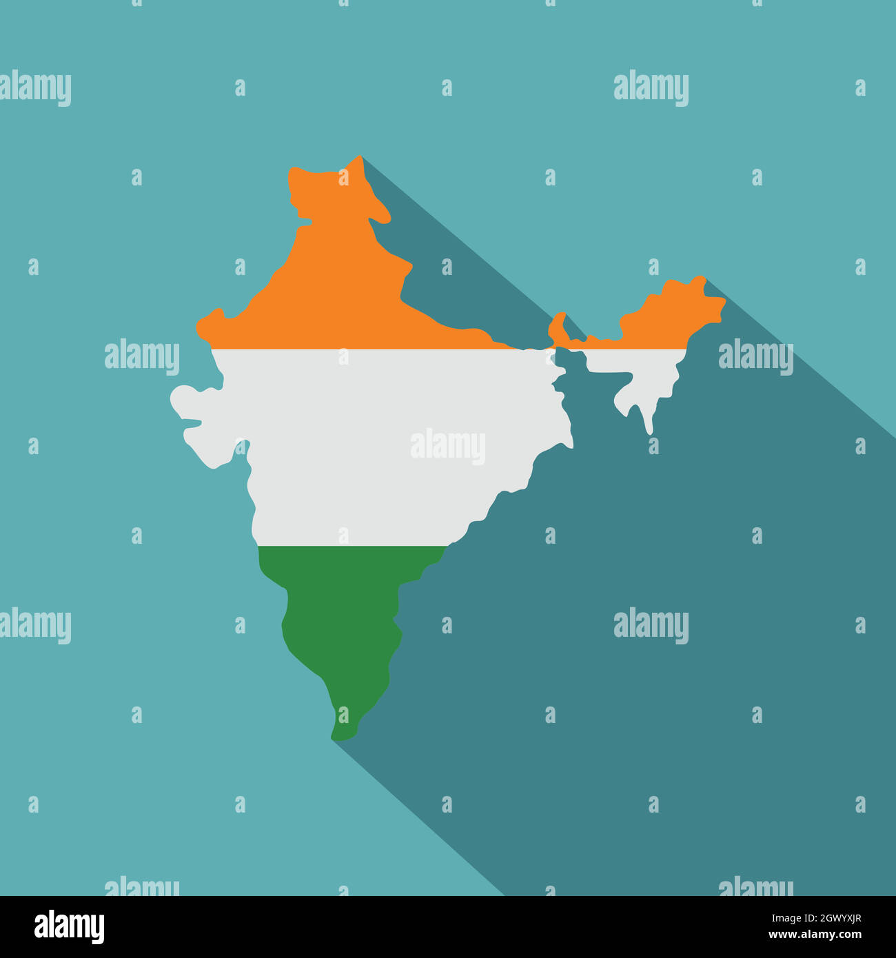 Indian map hi-res stock photography and images - Alamy