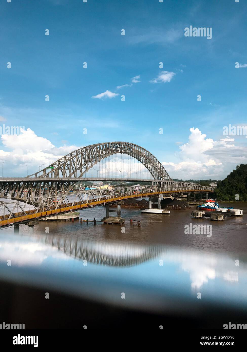 The Great Bridge From Samarinda Stock Photo - Alamy