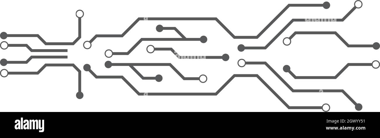 circuit ilustration vector template Stock Vector Image & Art - Alamy