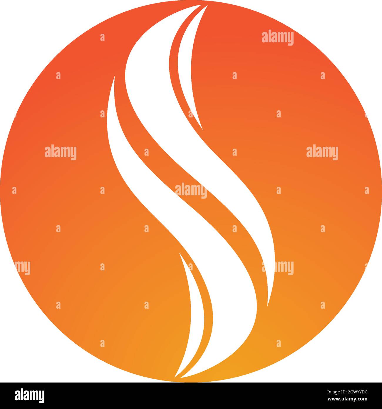 S letter Fire flame Logo Template vector icon Oil, gas and energy logo ...