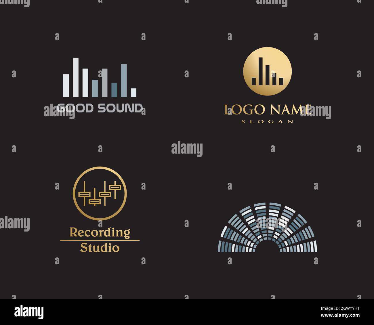 Audio technology, music vector icon illustration Stock Vector Image ...