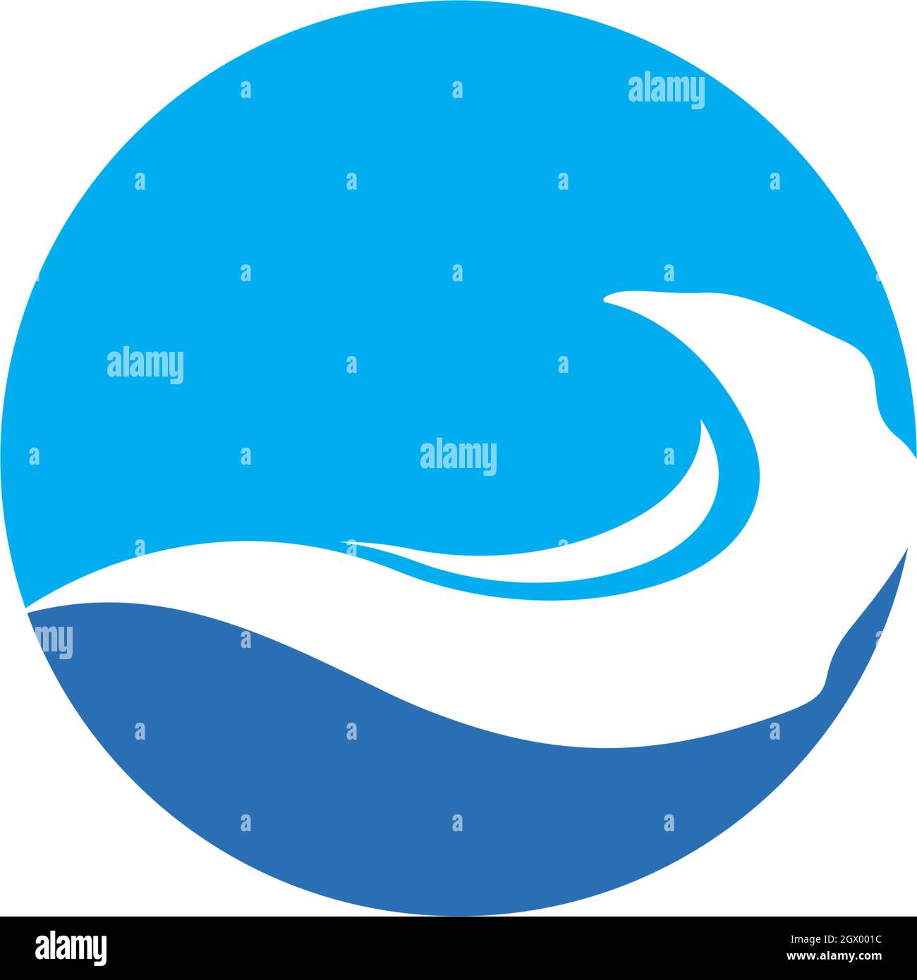 Water Wave symbol and icon Logo Template vector Stock Vector Image ...