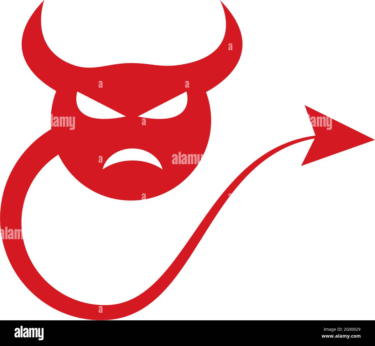 Devil logo vector icon template Stock Vector Image & Art - Alamy