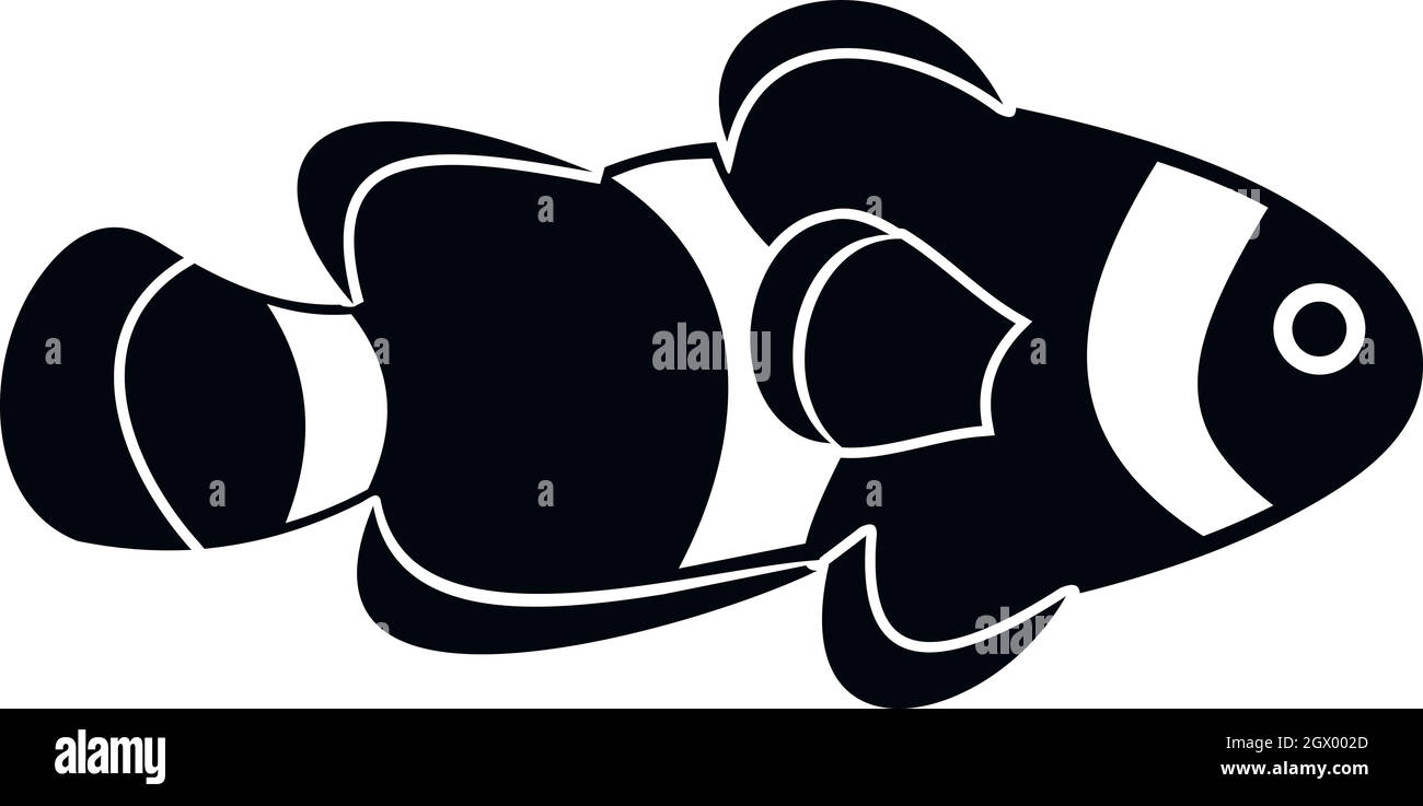 Simple icon cute fish hi-res stock photography and images - Alamy