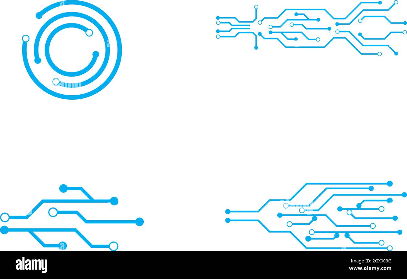 circuit ilustration vector template Stock Vector Image & Art - Alamy